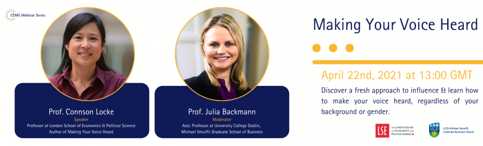 CEMS Webinar Series: Making Your Voice Heard